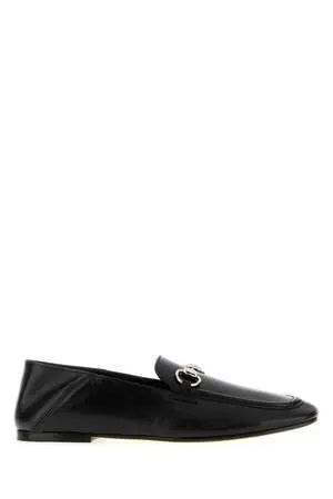 Gucci Leather Jordaan Soft Loafers - Black