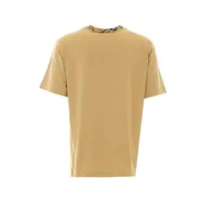 Burberry Check Trim T-shirt - Cream