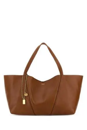 Chloé Caramel Leather East-west Spin Shopping Bag - Brown