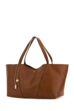 Chloé Caramel Leather East-west Spin Shopping Bag