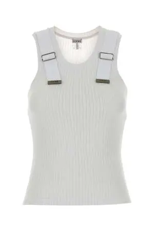 Loewe Stretch Cotton Tank Top - White
