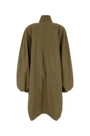Chloé Olive Poplin Overcoat - Green