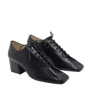 LEMAIRE Lemiare Souris Classic Derbies With 55mm Block Heel - Black