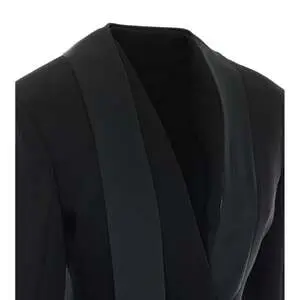 Attico Oversized Ribbon Shawl Lapel Blazer