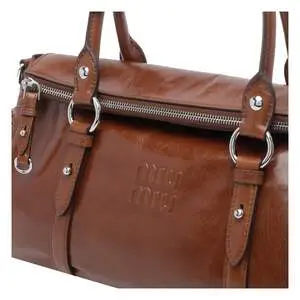 Miu Miu Leather Shoulder Bag - Brown