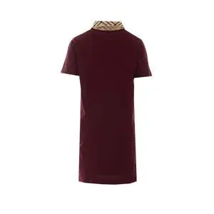 Burberry Polo Style Dress With Check Collar