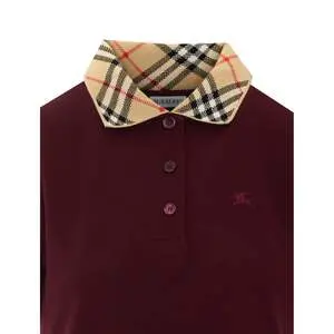 Burberry Polo Style Dress With Check Collar