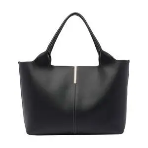 TOD'S Medium-small Leather Shoulder Bag - Black