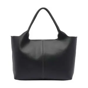 TOD'S Medium-small Leather Shoulder Bag - Black
