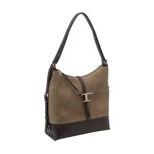 TOD'S Medium T-timeless Suede Backpack And Shoulder Bag