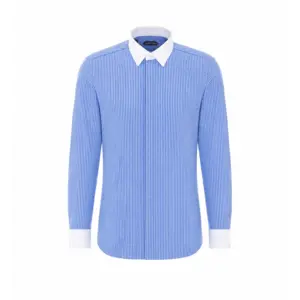 TOM FORD Track Contrast Shirt - Blue