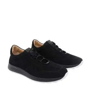 TOD'S Suede Lace-up Sneakers - Black