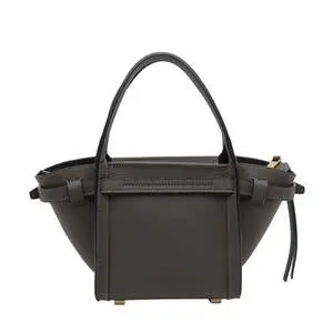 TOD'S T Signature Mini Leather Bag - Gray