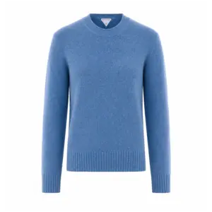 Bottega Veneta Cashmere Crew Neck Sweater - Blue