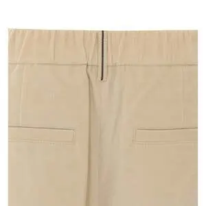Brunello Cucinelli Pleated Front Trousers With Monile Detail - Cream