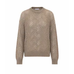 Brunello Cucinelli Sequins Sweater - Cream