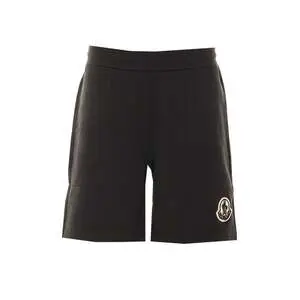 Moncler Logo Detail Bermuda Shorts - Black