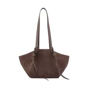 Yuzefi Suede Mochi Shoulder Bag - Brown