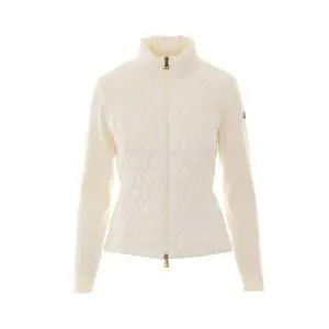 Moncler Logo Cardigan - White