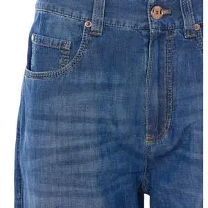 Brunello Cucinelli Straight-leg Denim Trousers - Blue