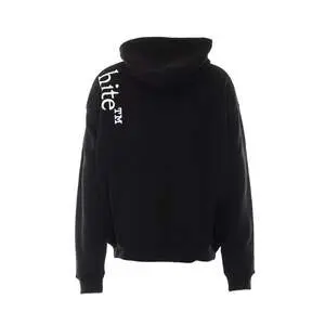 Off-White Hooded Long-sleeve Graphic Print Hoodie