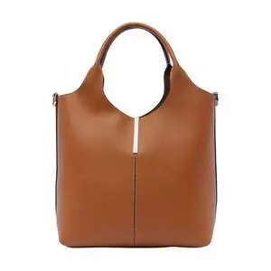 TOD'S Leather Shopping Bag - Brown