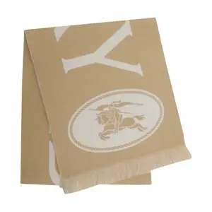 Burberry And Ekd Logo Scarf - Cream