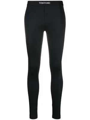 TOM FORD Leggings With Logo Band - Black