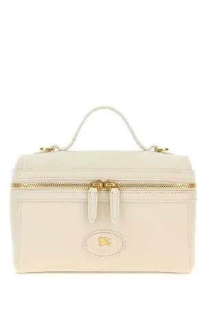 Burberry Ivory Leather Bloomsbury Handbag - White