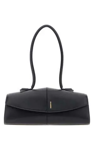 JIL SANDER Leather Shoulder Bag - Blue
