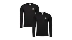 Versace Medusa Set Of 2 Long Sleeve T-shirt - Black