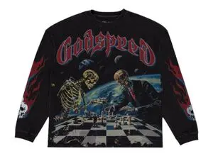 GODSPEED Checkmate Long Sleeve T-shirt - Black