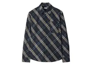 Burberry Relaxed Fit Check Cotton Shirt - Indigo