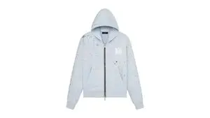 Amiri Ma Washed Shotgun Hoodie - Grey Dawn