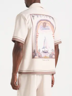Manière De Voir Juan Vintage Baroque Resort Shirt - Cream