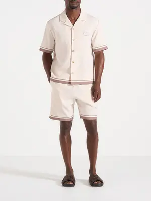 Manière De Voir Juan Vintage Baroque Resort Shirt - Cream