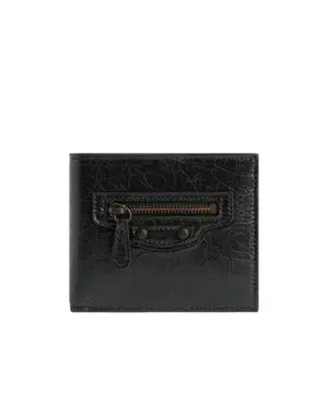 Balenciaga Le City Square Folded Wallet - Black