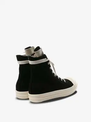 Rick Owens Round Toe Lace-up Sneakers