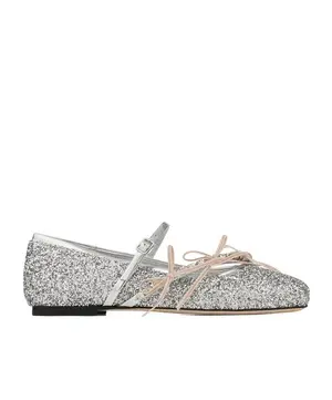 JIMMY CHOO Loli Ballet Flats - Gray