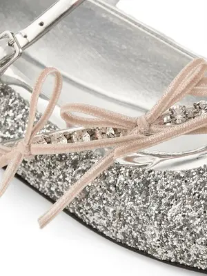 JIMMY CHOO Loli Ballet Flats - Gray