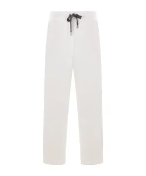 Brunello Cucinelli Drawstring Straight-leg Trousers
