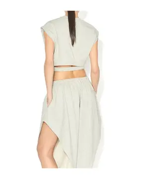 Alaïa Fleece Jersey Crop Top