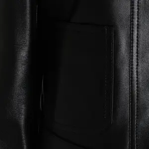 Celine Soft Lambskin Leather Belted Jacket