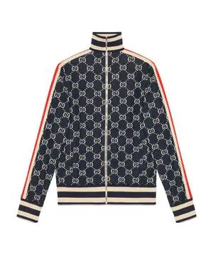 Gucci Gg Jacquard Cotton Jacket