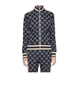 Gucci Gg Jacquard Cotton Jacket