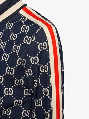 Gucci Gg Jacquard Cotton Jacket