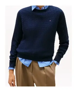 Tommy Hilfiger Cable Knit Crew Neck Pullover