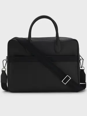Hugo Boss Grained Document Case With Logo Lettering