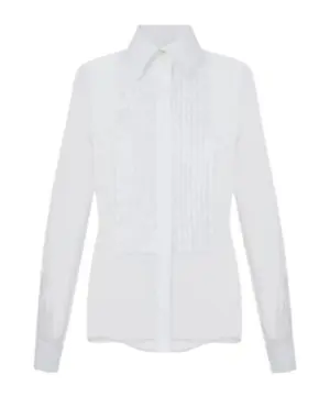 Elisabetta Franchi Long-sleeved Shirt - White