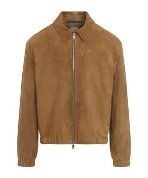 Paul Smith Long-sleeve Leather Jacket - Camel